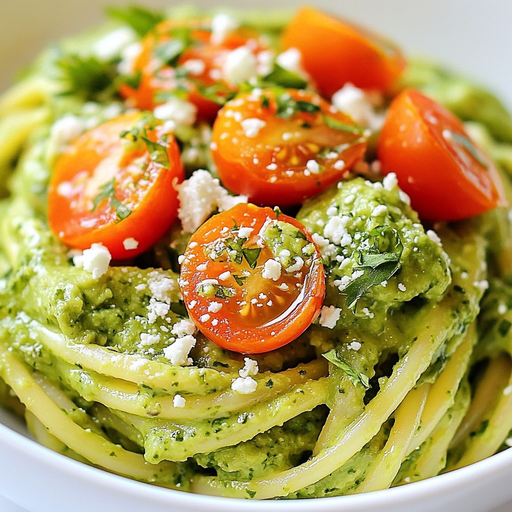 Avocado Cilantro Lime Pasta Refreshing and Simple Dish - Recipe Website