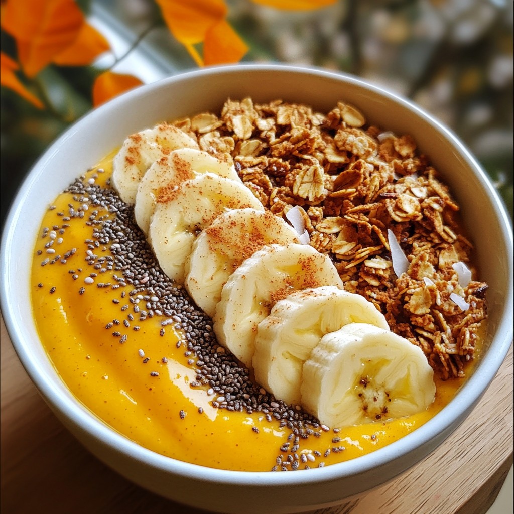 Pumpkin Spice Smoothie Bowl Energizing Fall Treat - Recipe Website